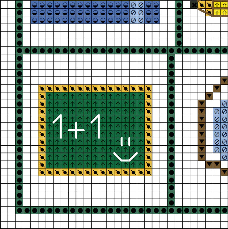 Cross Stitch Pattern Back to School Instant Download PDF Counted Chart ...