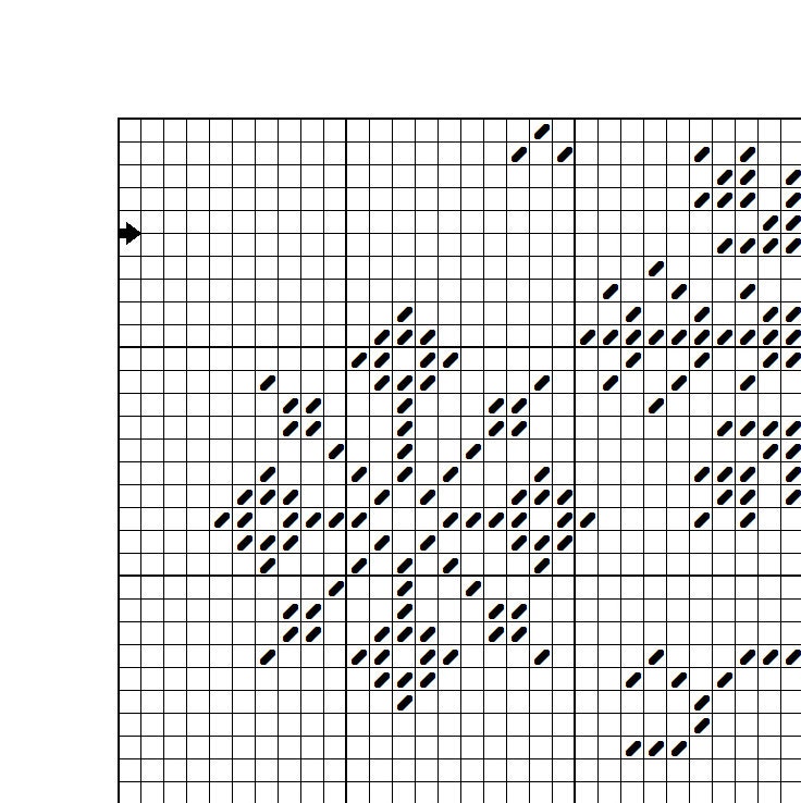 Cross Stitch Pattern Snowflake Sampler Tree Instant Download PDF ...