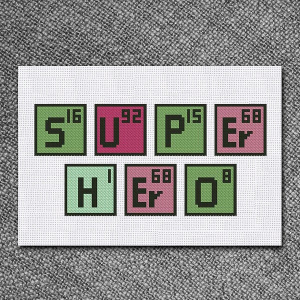 Super Hero Cross Stitch Pattern - Etsy
