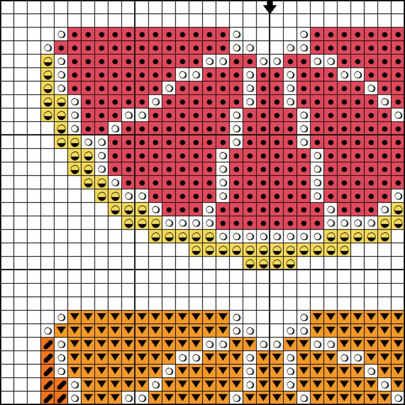 Cross Stitch Pattern Citrus Slices Instant Download PDF Counted Chart ...
