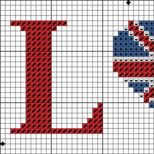 Cross Stitch Pattern British Flag Love Instant Download PDF Counted ...