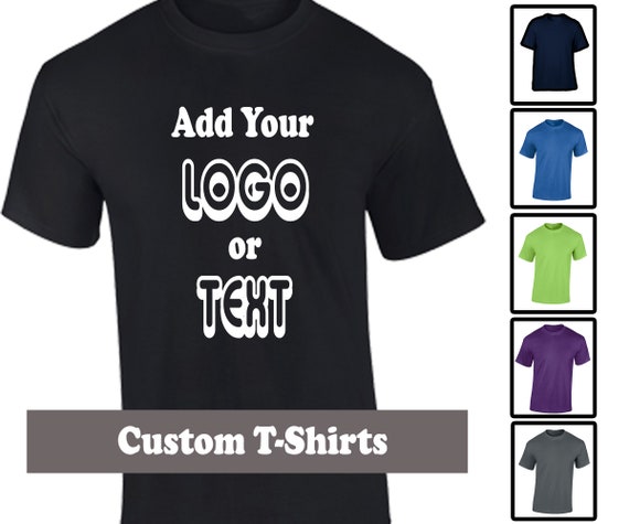Custom Shirt Add Your Own Logo or Text on a Shirt - Etsy