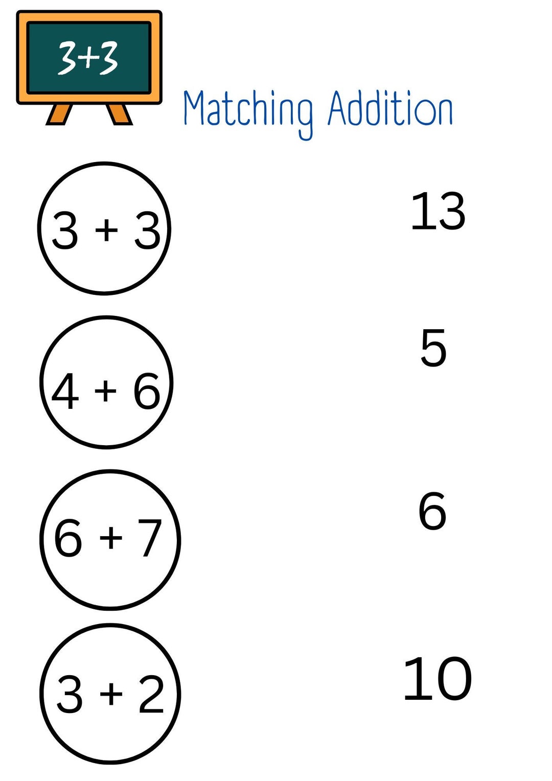 Digital Maths Sheet - Etsy