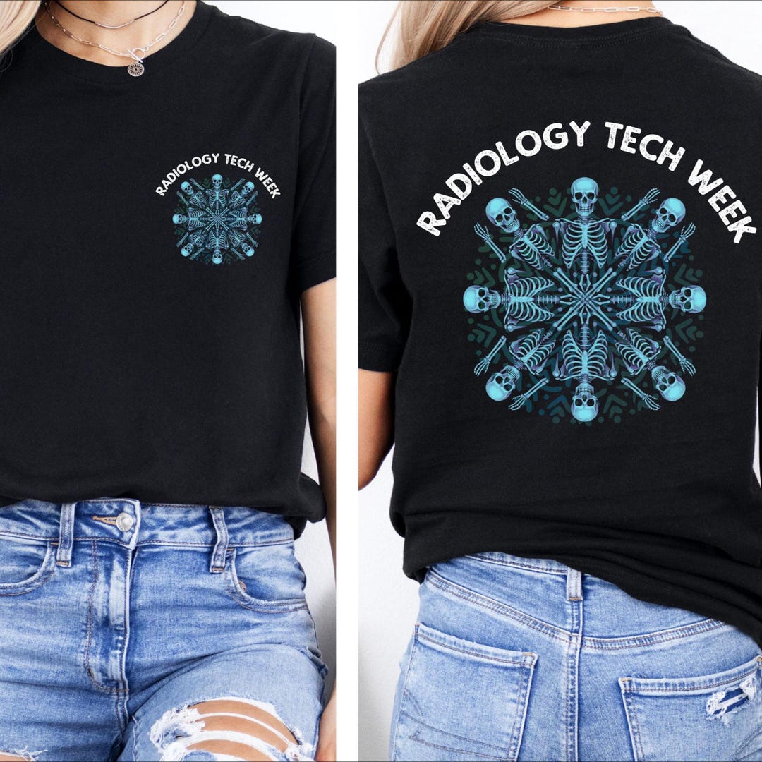 Radiology Tech Week Shirt: X-ray Skeleton Graphic Tee - Etsy