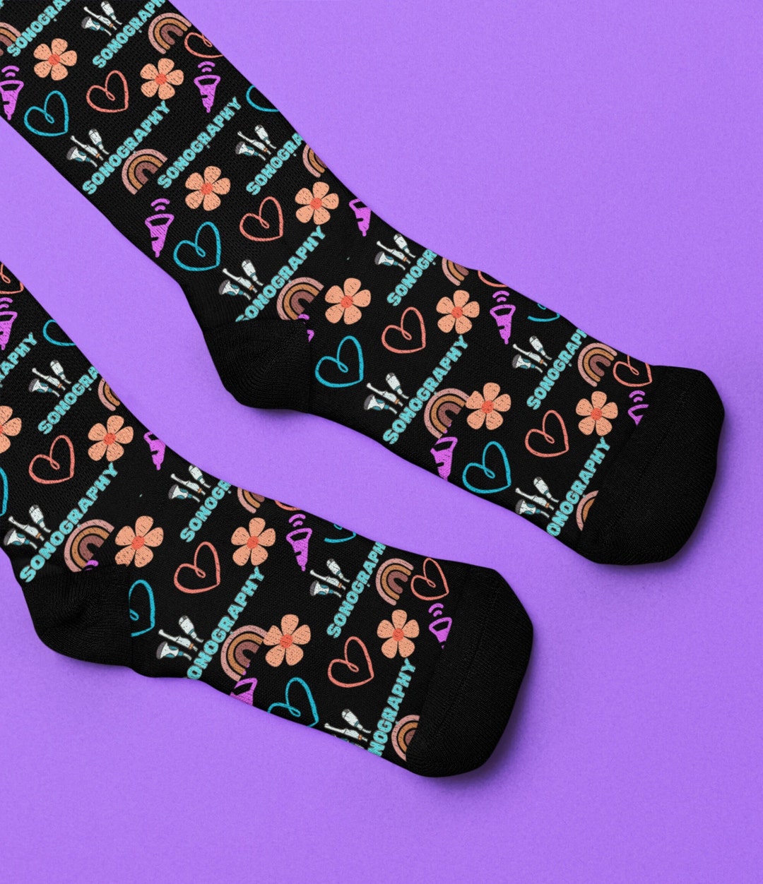 Ultrasound Tech Socks, Sonographer Socks, Sonographer Gifts, Ultrasound ...
