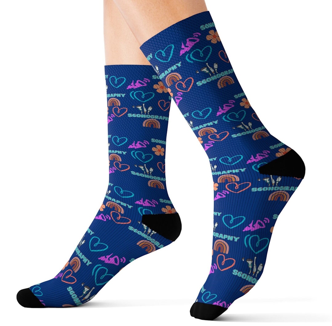 Ultrasound Tech Socks, Sonographer Socks, Sonographer Gifts, Ultrasound ...