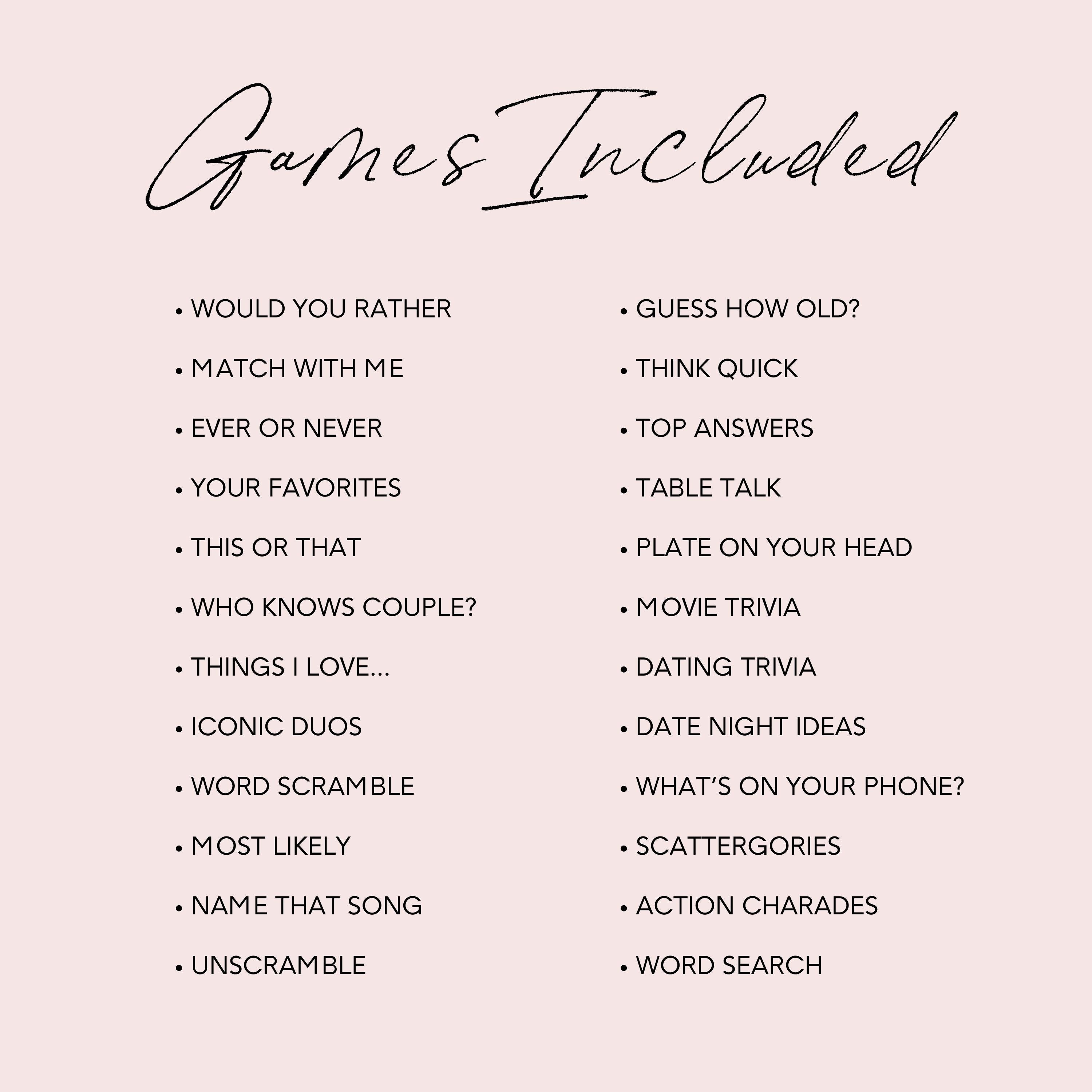 Editable Date Night Games Bundle: 24 Printable Couples Games (CANVA) - Etsy