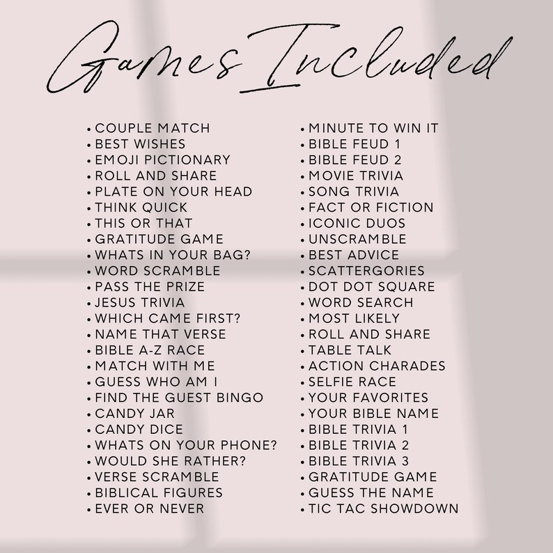 Editable Bible Games Bundle, Bible Trivia, Bible Games for Adults ...