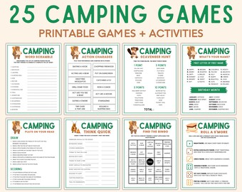 Printable Camping Scavenger Hunt for Kids - Etsy
