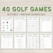 40 Golf Party Games Bundle: Printable & Editable (digital Download) - Etsy