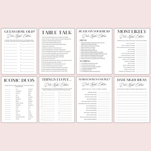 Editable Date Night Games Bundle: 24 Printable Couples Games (CANVA) - Etsy
