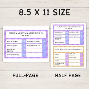 Bible Friendly Feud, Bible Games, Church Family Feud, Bible Family Feud ...