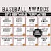 175 Editable Baseball Award Certificates, Baseball Team Awards, End of ...