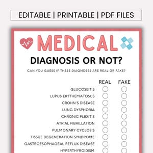 Editable Medical Games Bundle: 45 Printable Party Games (CANVA) - Etsy