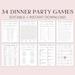 Printable Dinner Party Games: 34 Editable Games (digital Download) - Etsy