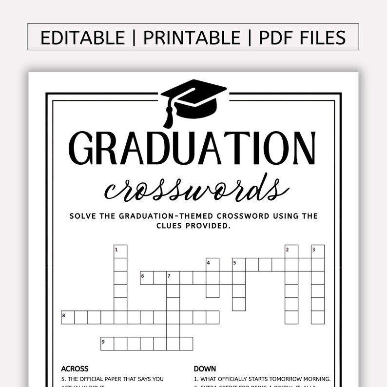 Graduation Games 2026 Bundle: Editable Graduation Party Games, Class of ...