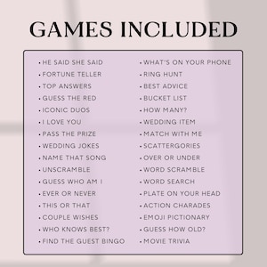 32 Engagement Party Games Bundle: Printable Couples Games (canva ...