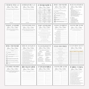 Book Club Games, Book Club Icebreakers, Book Club Activity, Printable ...