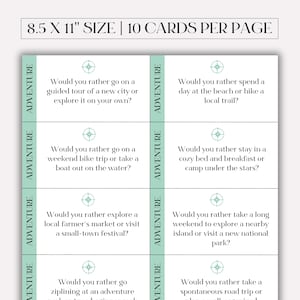 550 'would You Rather' Conversation Starter Cards (digital Download) - Etsy