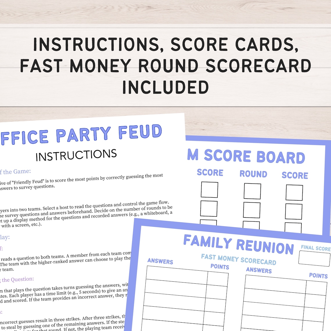 Office Friendly Feud, Office Games, Office Family Feud, Work Party ...