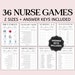 Editable Nurse Party Games Bundle, Nurse Week, Nurse Student, Nurse ...