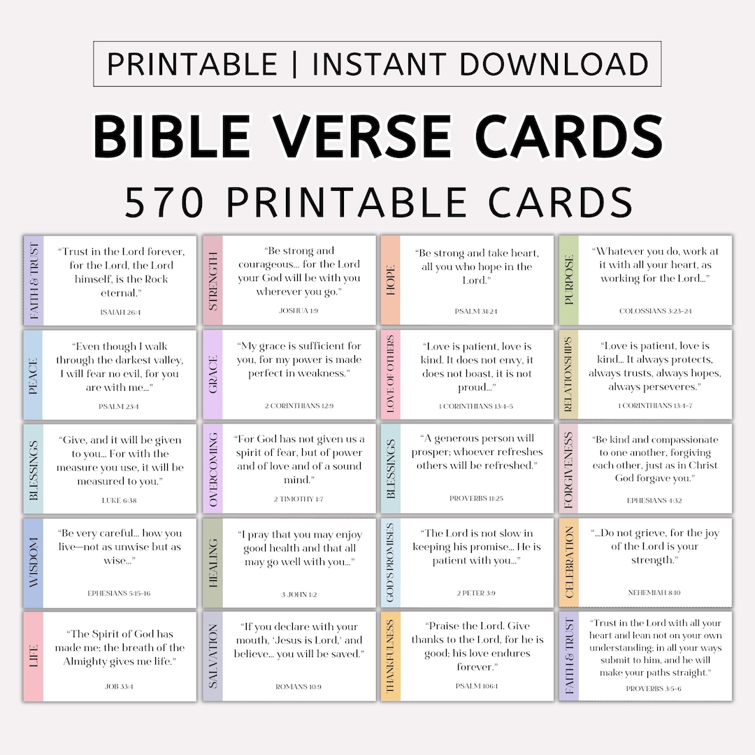 Bible Verse Cards, Bible Study, Women's Ministry, Scripture Cards ...