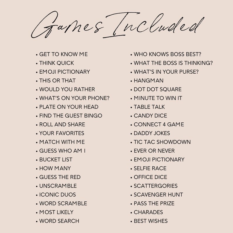 Editable Icebreaker Games Bundle: Work & Office Party (canva Template ...