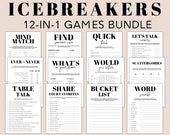 Icebreaker Games Bundle Ice Breaker Questions Office Party - Etsy