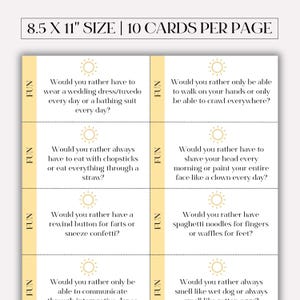 550 'would You Rather' Conversation Starter Cards (digital Download) - Etsy