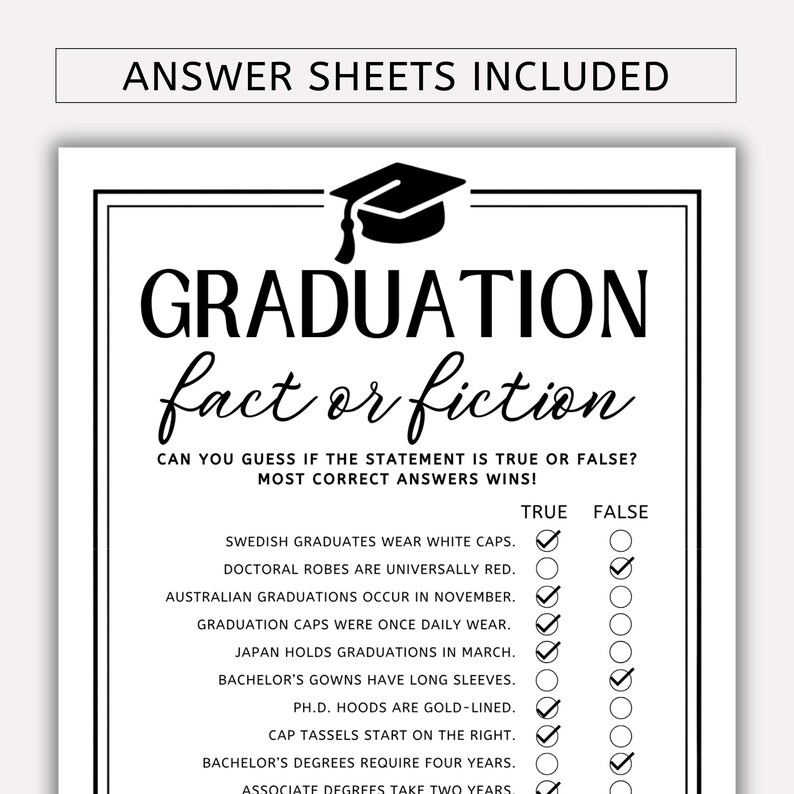 Graduation Games 2026 Bundle: Editable Graduation Party Games, Class of ...