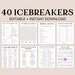 Editable Icebreaker Games Bundle: Work & Office Party (canva Template ...