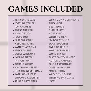 Editable Wedding Games Bundle, Wedding Table Activity, Wedding Games ...