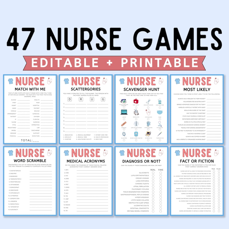 Nurse Week 2026 Printables - Etsy