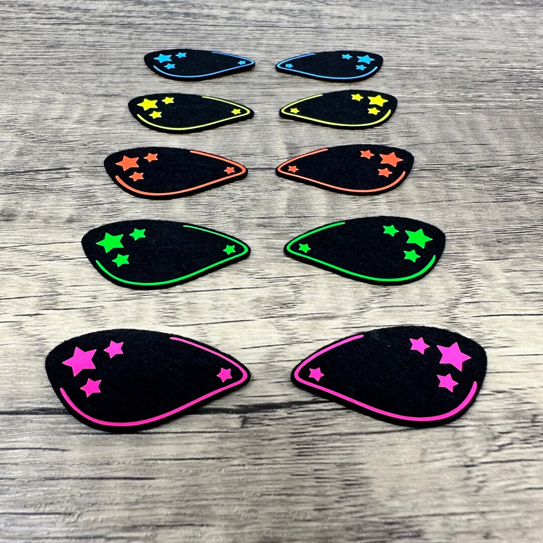 5 Pairs Felt Eyes, Alien Felt Eyes, Star Felt Eyes, Felt Eyes for ...