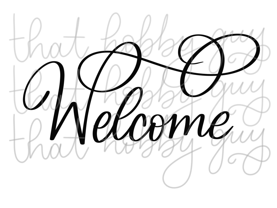 Handwritten Welcome Sign PNG - Etsy Australia