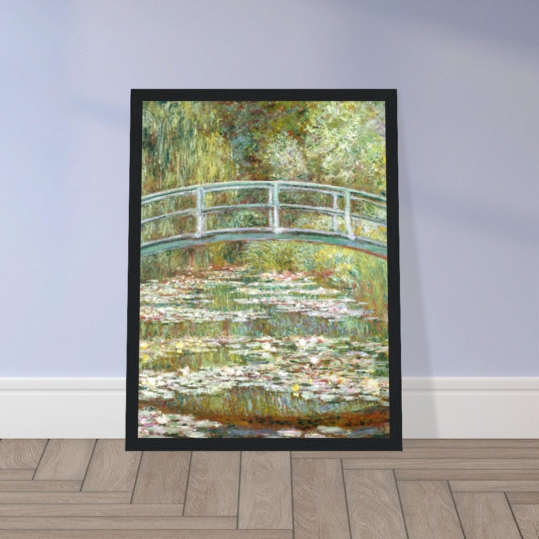 Claude Monet - Bridge Over a Pond of Water Lilies - Classic Masterpiece ...