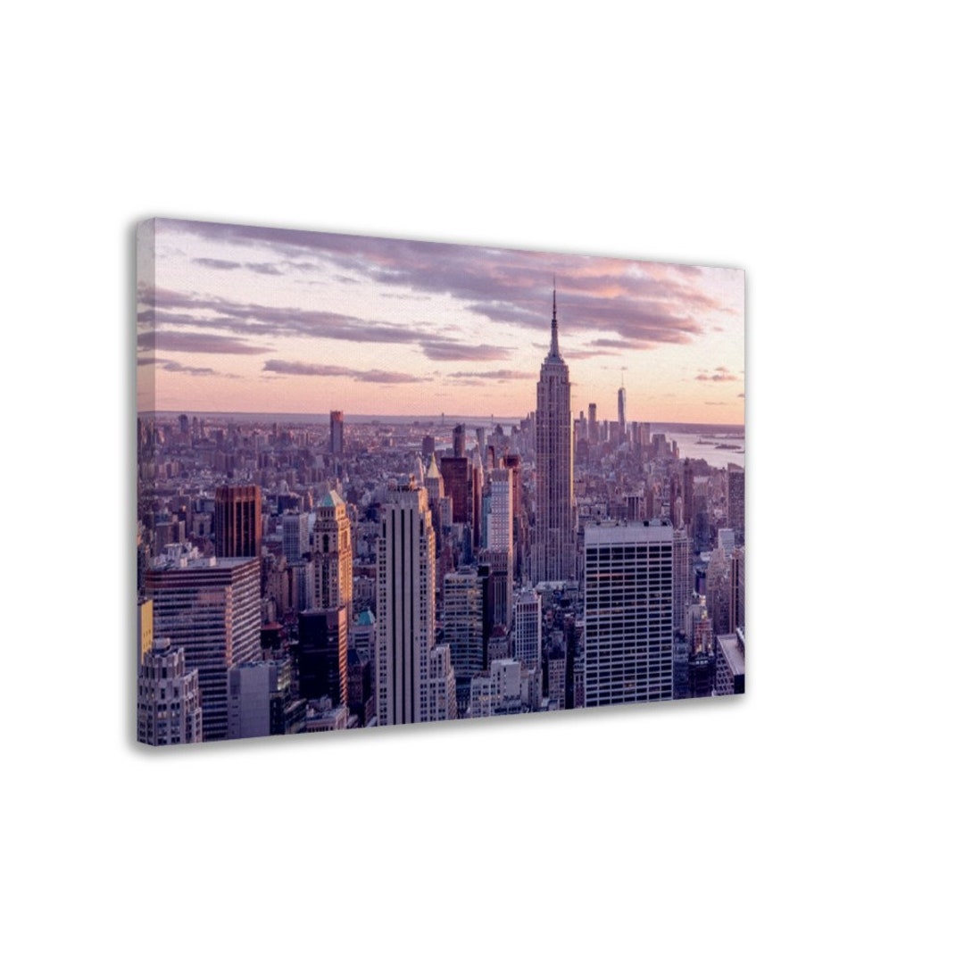 New York City Skyline Cityscape Canvas Photograph Wall Art - Etsy