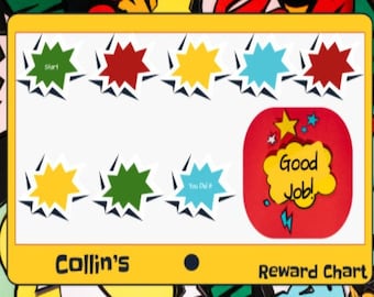 Comic Theme Reward Chart | Etsy