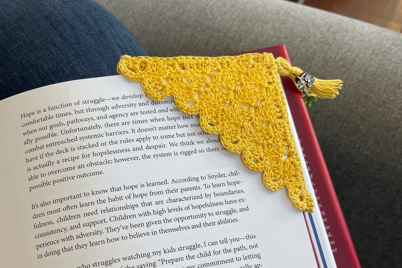 Lace Corner Bookmark pattern Only - Etsy