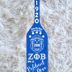 Zeta Paddle, Personalized Sorority Paddle, Customized Paddle, Sorority ...