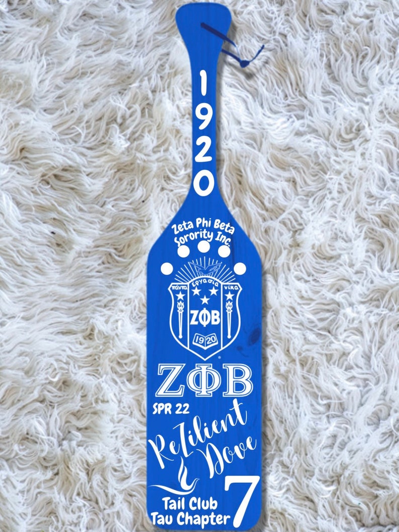 Zeta Paddle, Personalized Sorority Paddle, Customized Paddle, Sorority ...