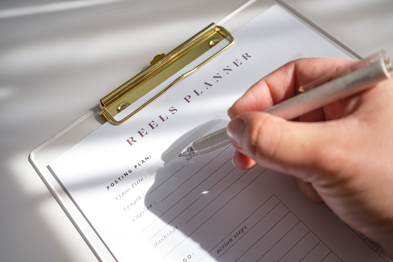 Reels Planner Printable - Plan Your Instagram Reels - Video Content ...