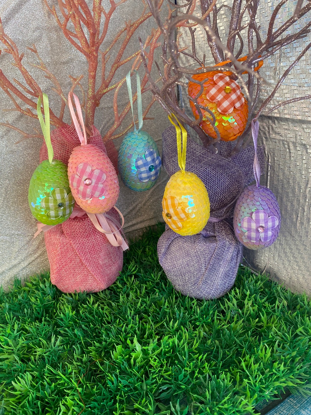 Butterfly Easter Egg Ornament ,colorful Egg Decoration, Baby Shower ...