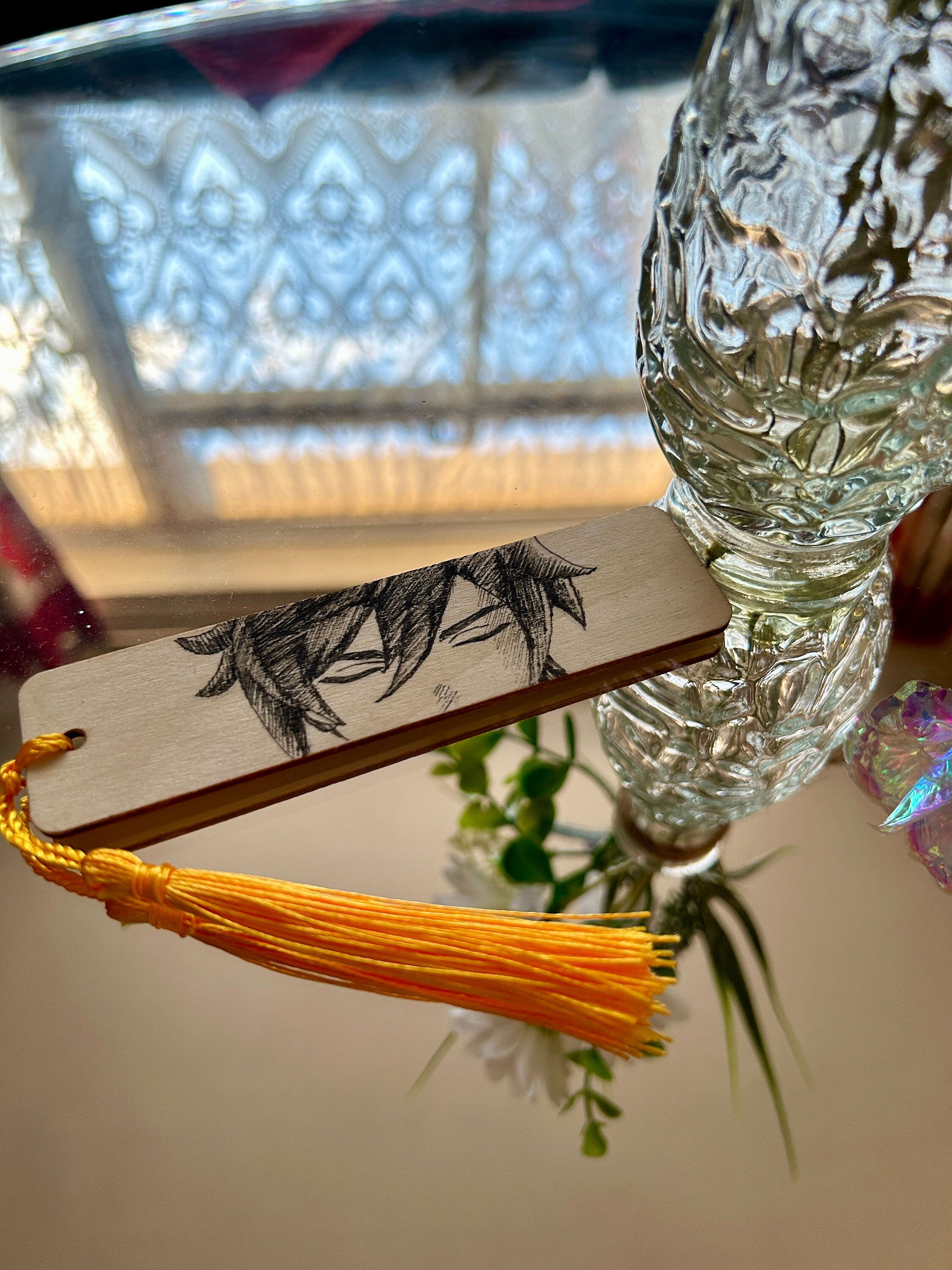 Custom Genshin Impact Wooden Ink Bookmark Handmade Xiao - Etsy