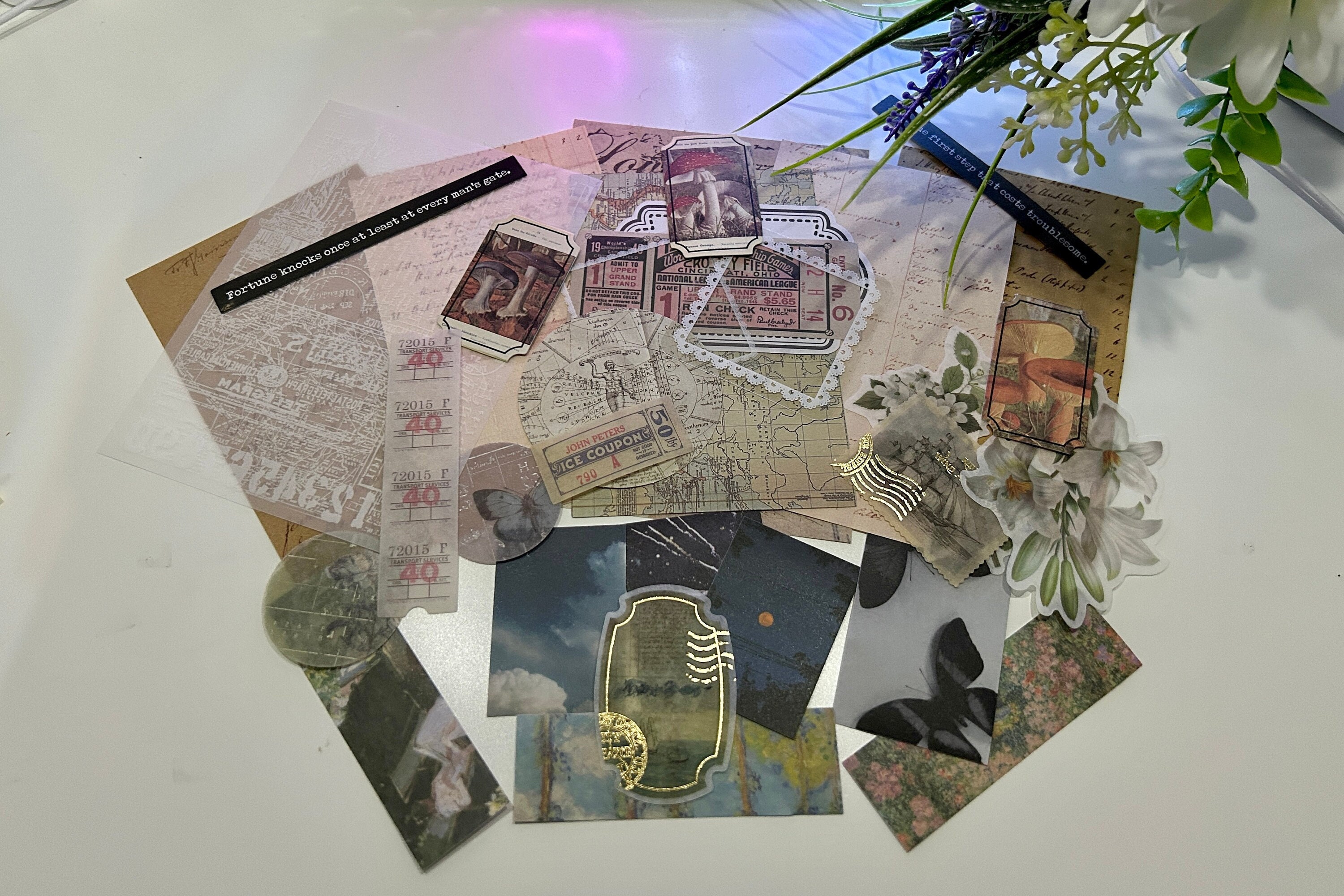 FREE PRINT Vintage Scrapbook Starter Kit Starzmei - Etsy UK