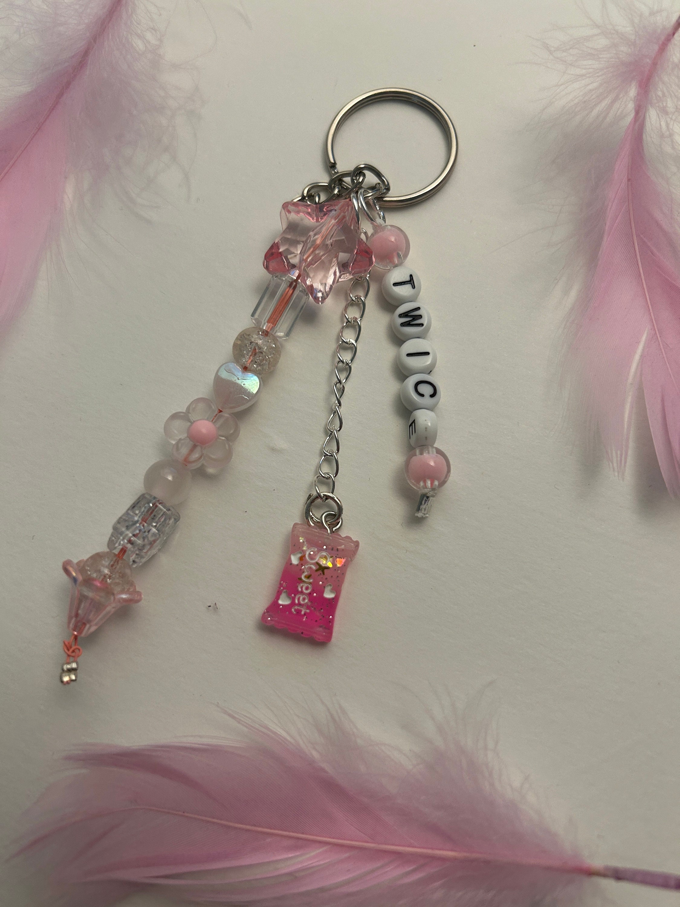 Twice Kpop Keychain Custom Bead Tzuyu Sana Jihyo Tzuyu Momo Dahyun ...