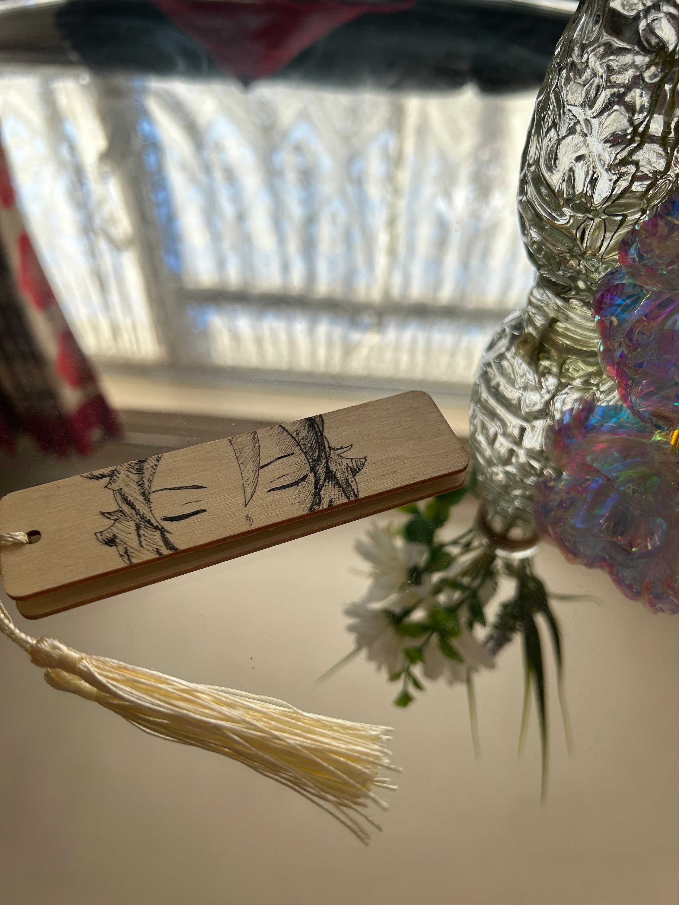 Custom Genshin Impact Wooden Ink Bookmark Handmade Xiao - Etsy