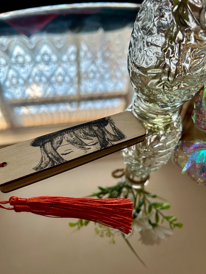 Custom Genshin Impact Wooden Ink Bookmark Handmade Xiao - Etsy