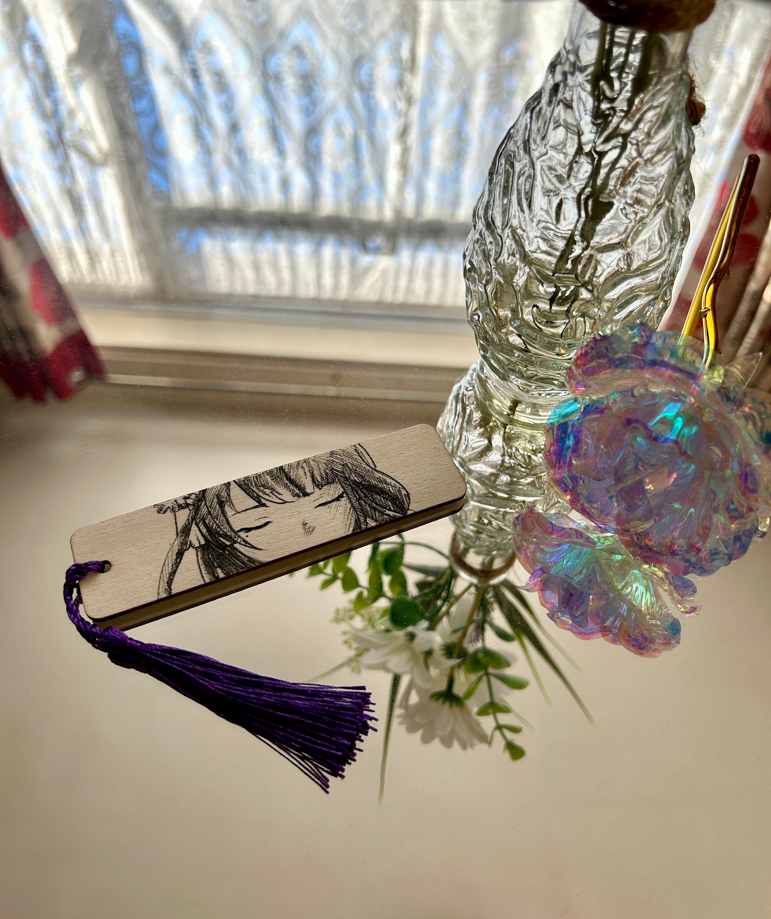 Custom Genshin Impact Wooden Ink Bookmark Handmade Xiao - Etsy