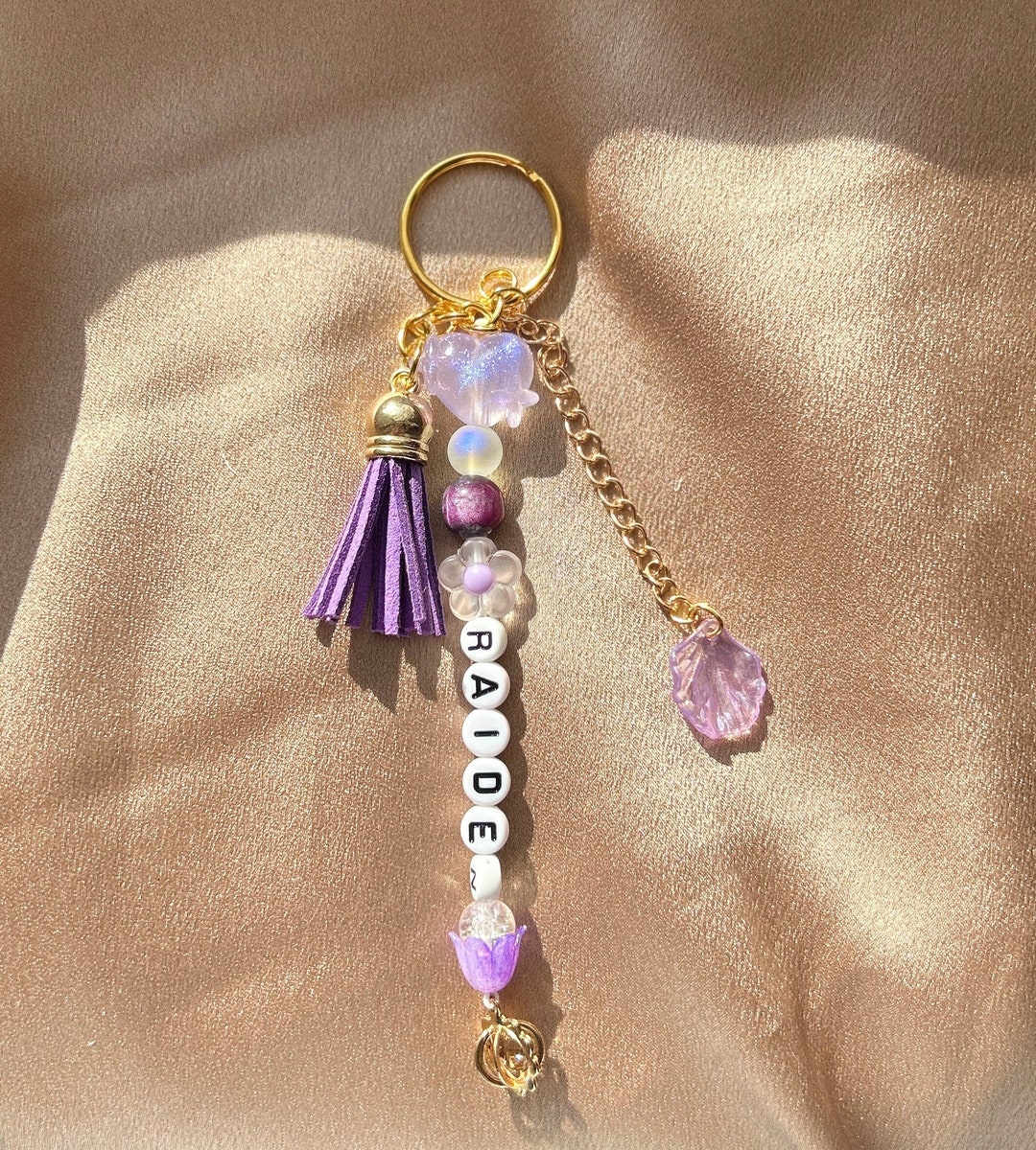 Custom Raiden Shogun Genshin Impact Bead Keychain Custom - Etsy UK